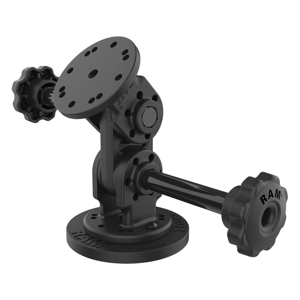 RAM® Dual Straight Pivot Magnetic Mount with Knob – Mounts Australia